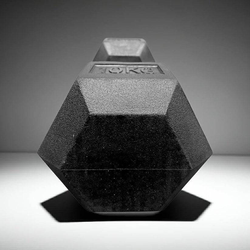 Rubber Hexagon Dumbbell – i-Fitness